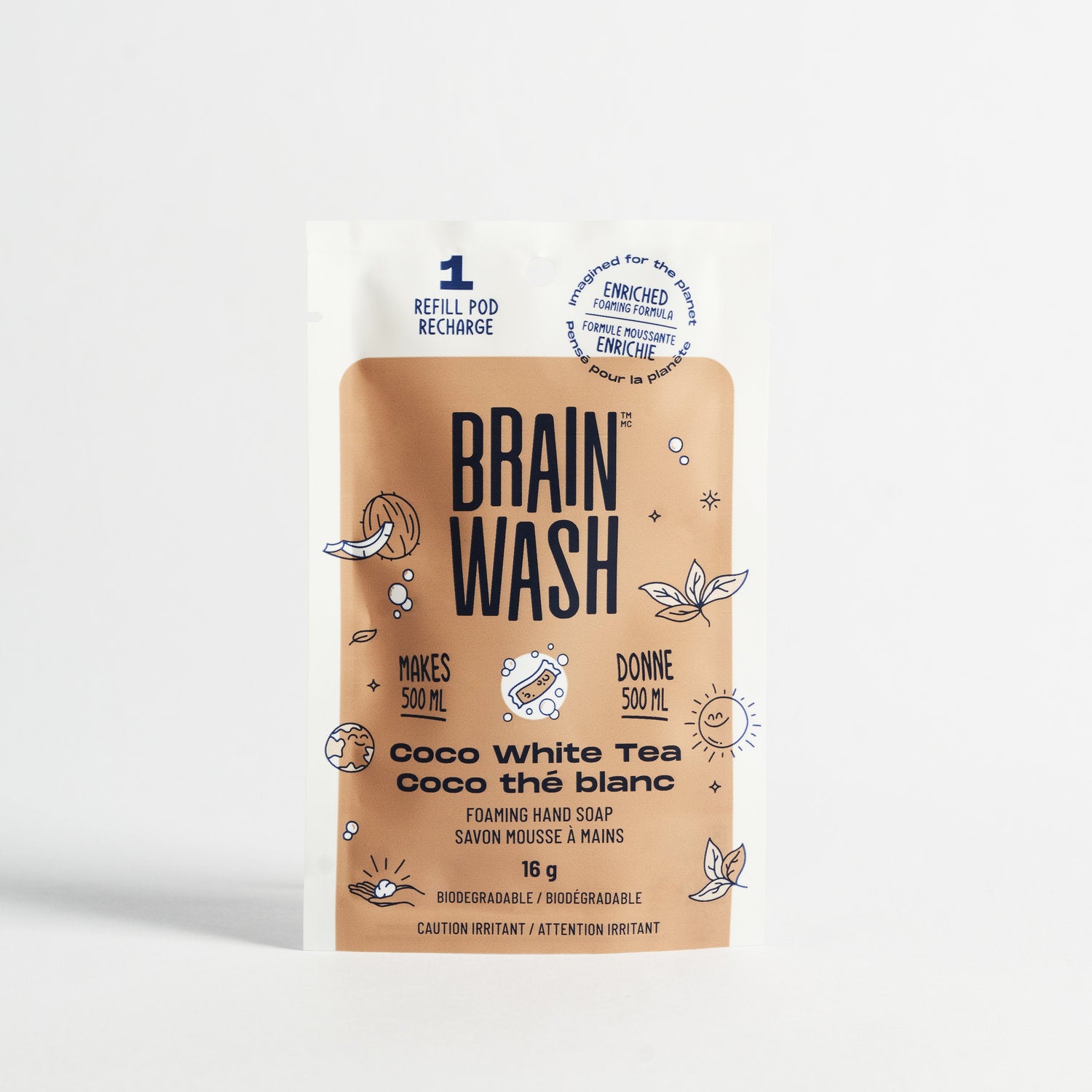 Foaming Hand Soap - Coco White Tea｜Refills｜Brain Wash